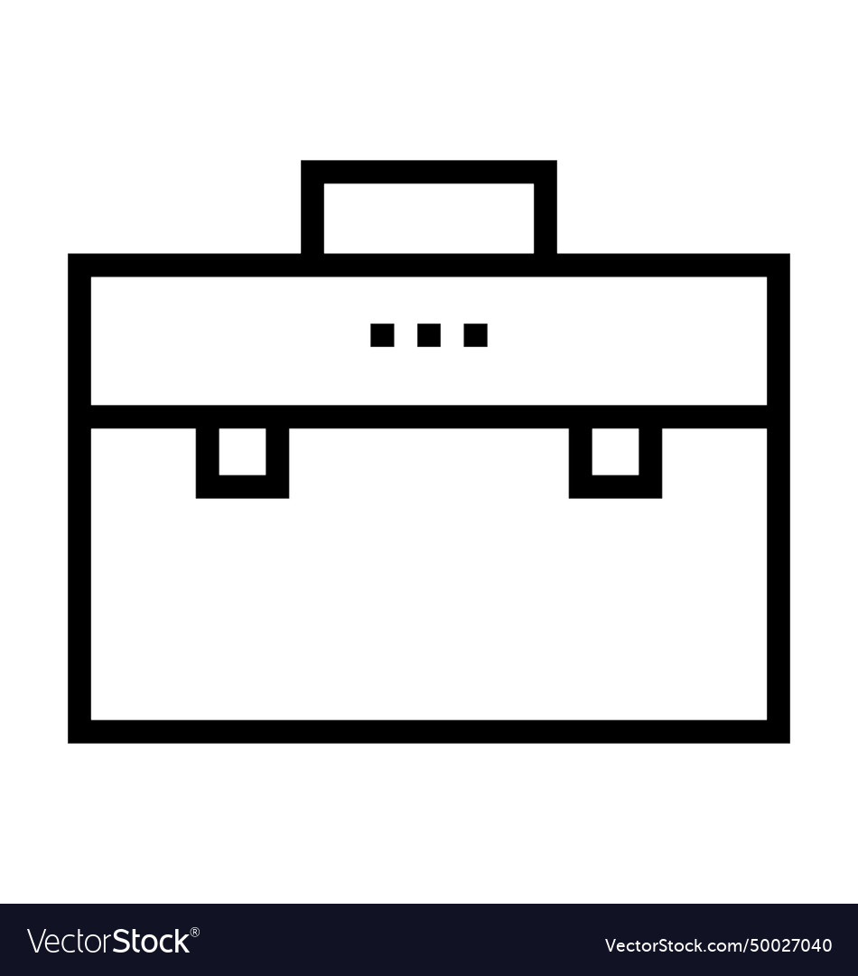 Briefcase icon Royalty Free Vector Image - VectorStock
