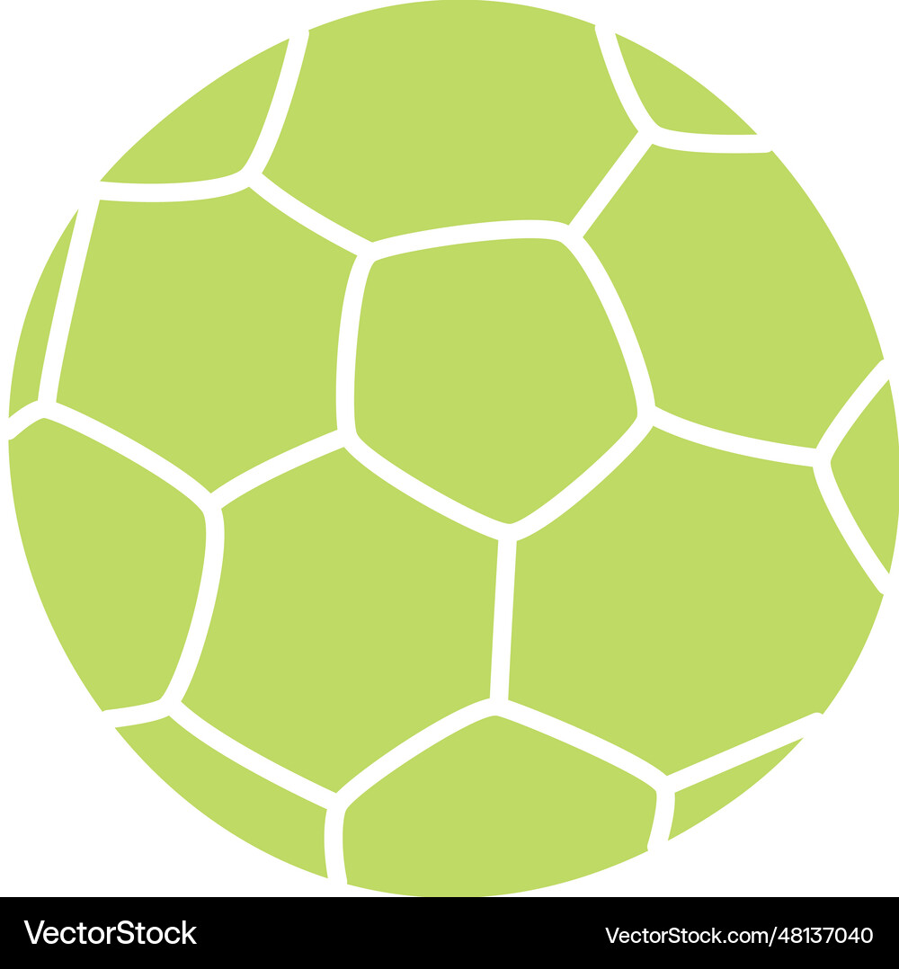 Football ball doodle Royalty Free Vector Image
