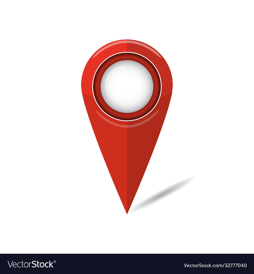 Map pointer flat icon gps location symbol flat Vector Image