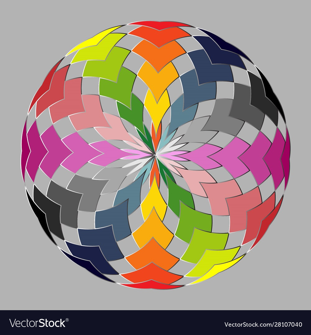 Rounded pattern Royalty Free Vector Image - VectorStock