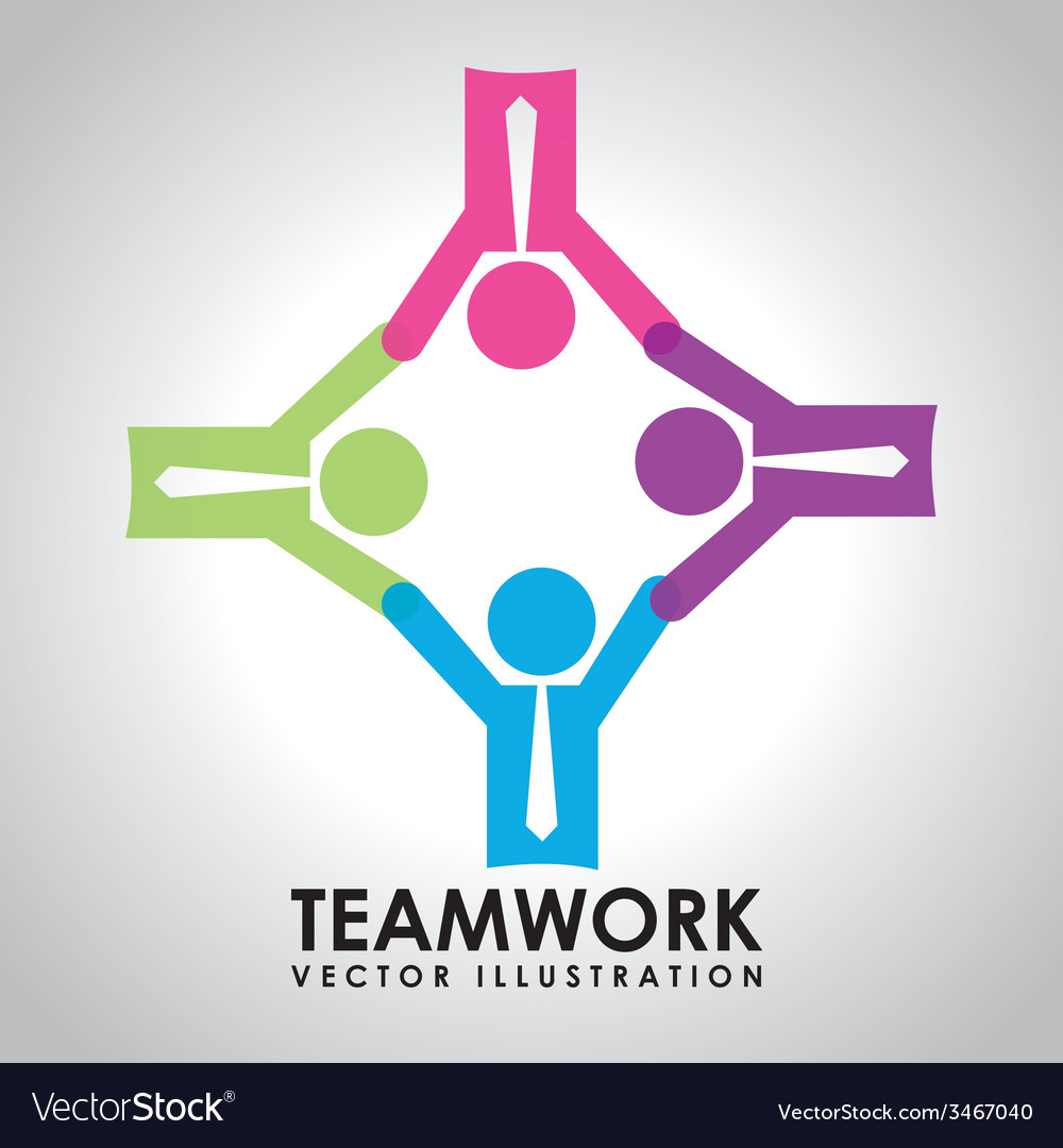 Teamwork design Royalty Free Vector Image - VectorStock