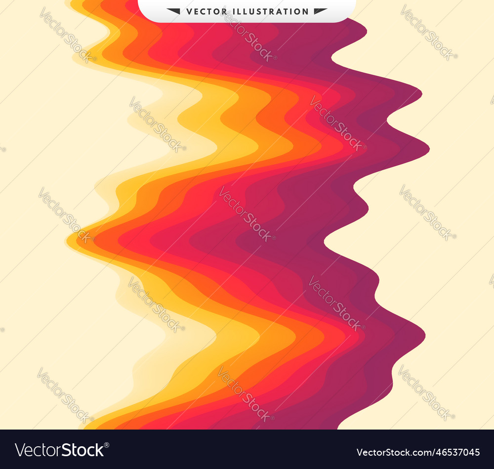 Abstract Waveform Background 3d Technology Style Vector Image