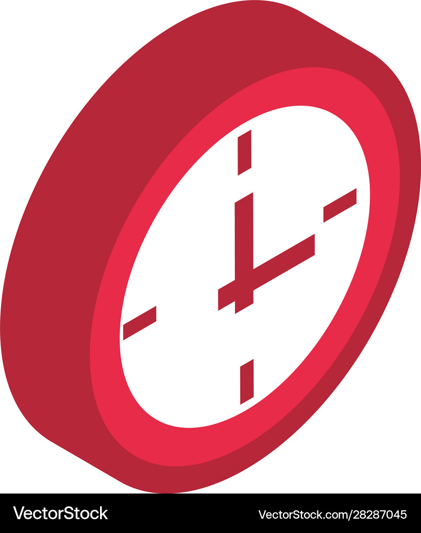 Clock time advertising commerce marketing icon Vector Image