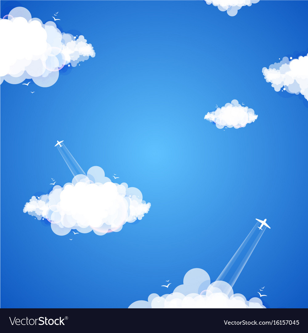 Cloud theme background Royalty Free Vector Image