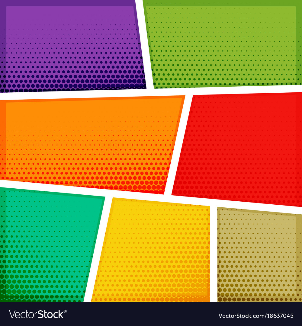 Comic Book Template Background Royalty Free Vector Image