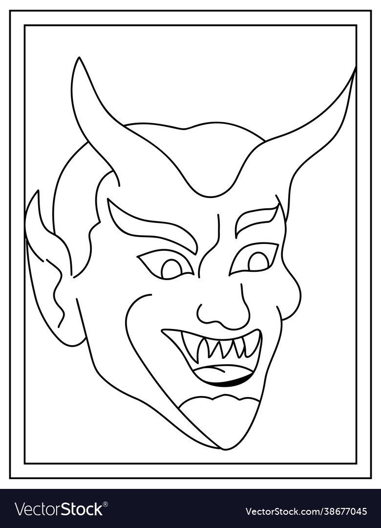 Evil template Royalty Free Vector Image - VectorStock