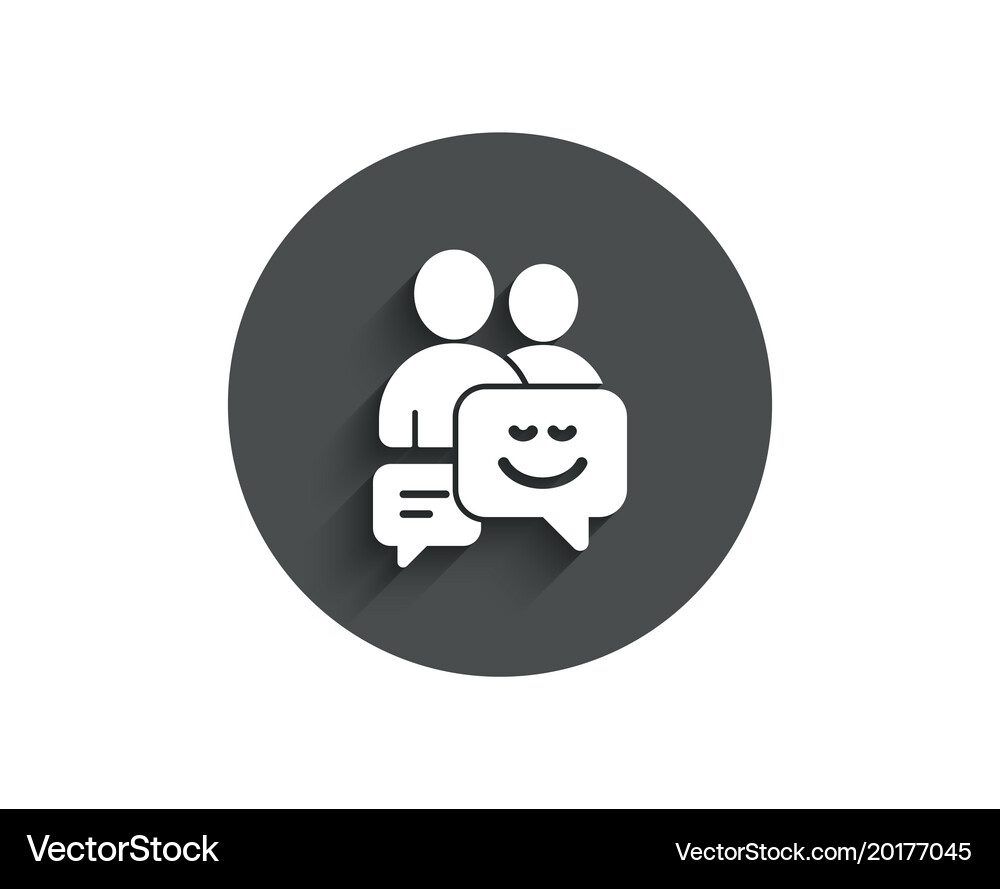 Group of men simple icon communication sign Vector Image