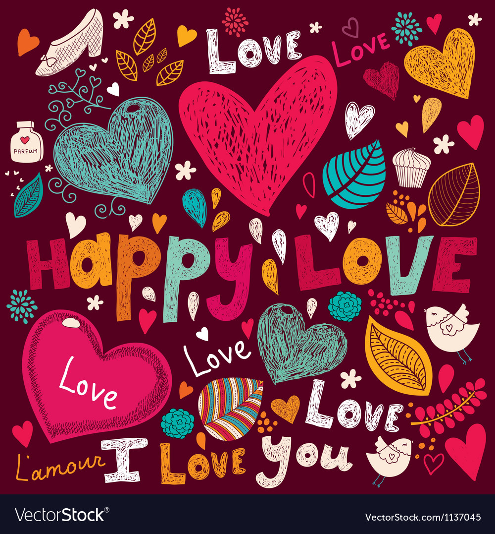Love pattern Royalty Free Vector Image - VectorStock