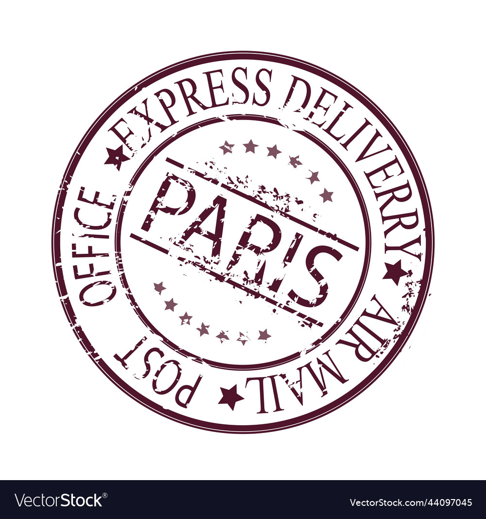 Red post mark Royalty Free Vector Image - VectorStock