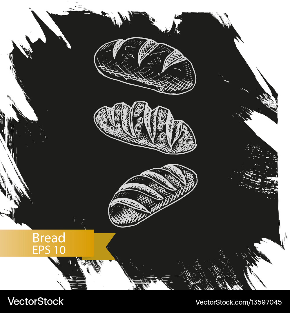 Rustic Bakery Bread Sketch Royalty Free Vector Image