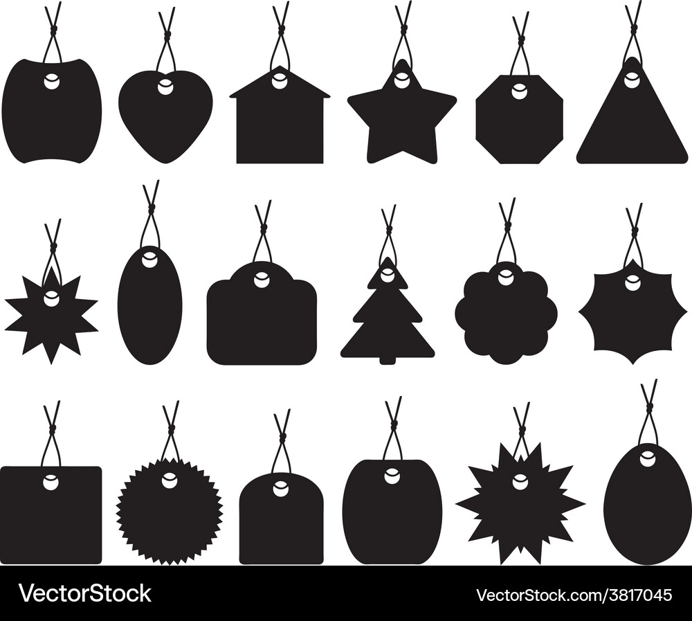 Set of different price tags Royalty Free Vector Image
