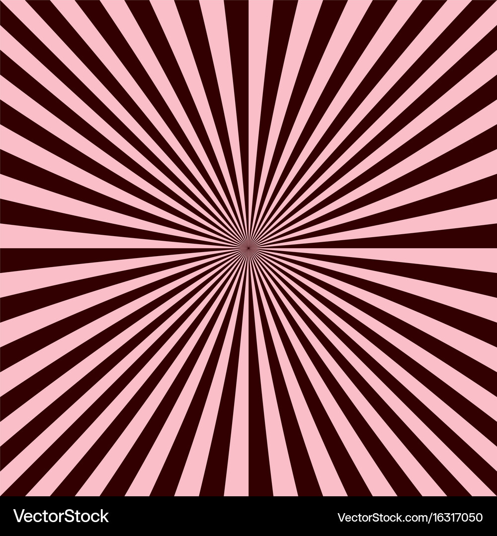 Abstract burst background from radial stripes Vector Image