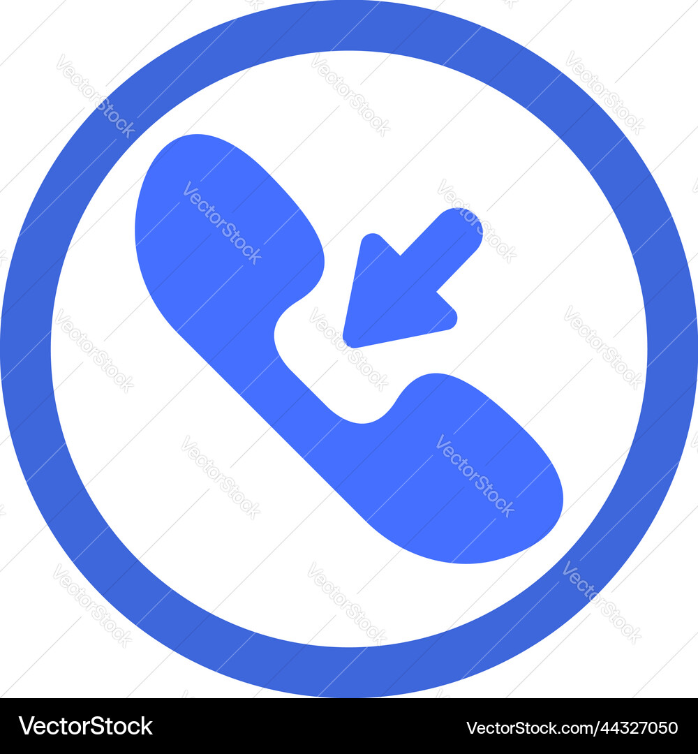 Incoming call on a white background Royalty Free Vector
