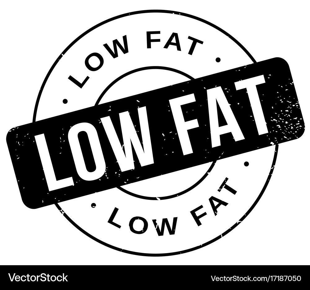 Low fat rubber stamp Royalty Free Vector Image