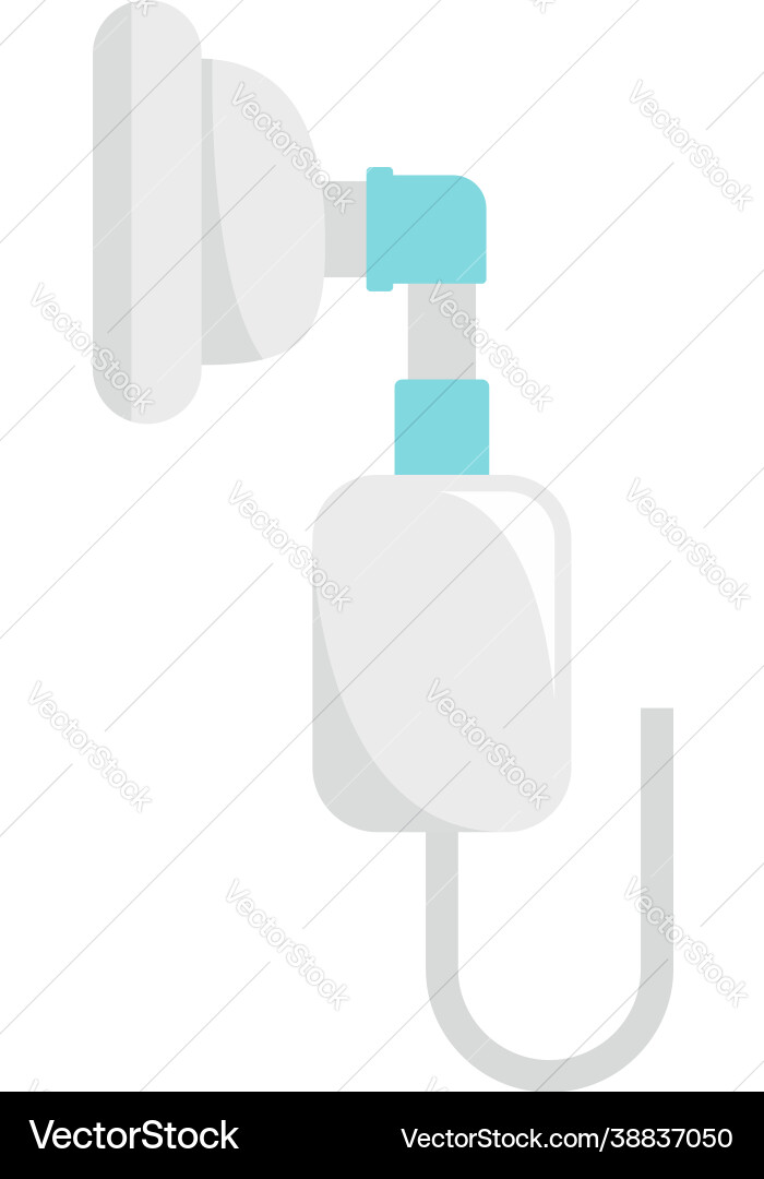 Respiratory mask anesthesia icon flat isolated Vector Image