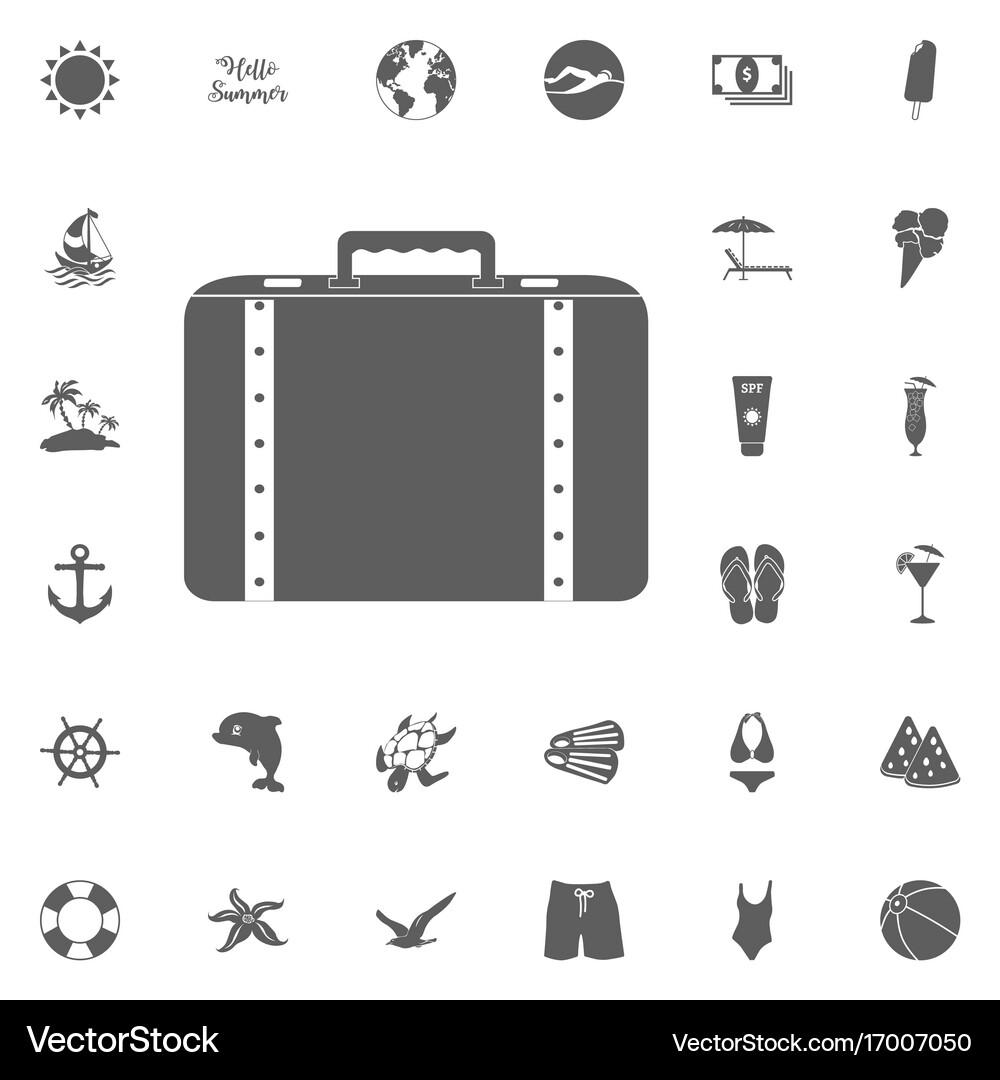 Tourism set icons Royalty Free Vector Image - VectorStock