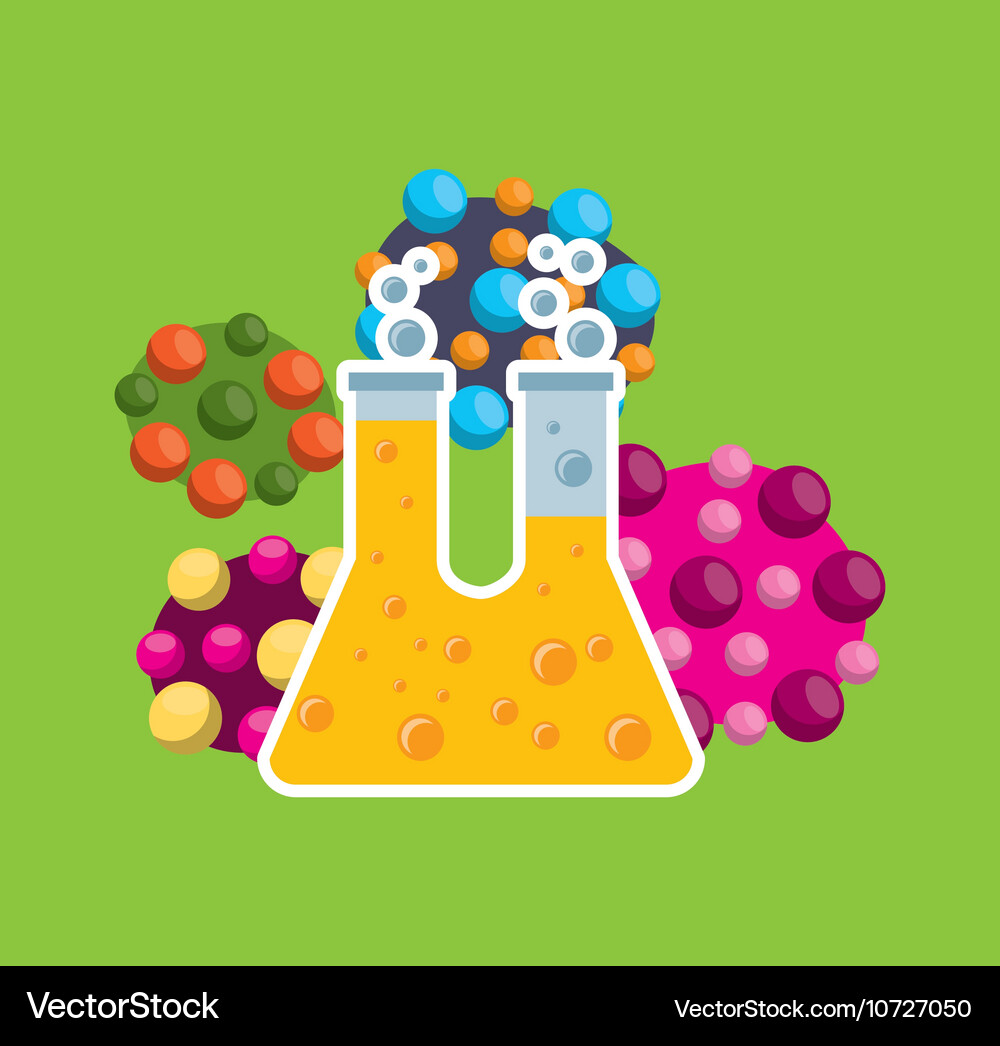 Tube test laboratory experiment icon Royalty Free Vector