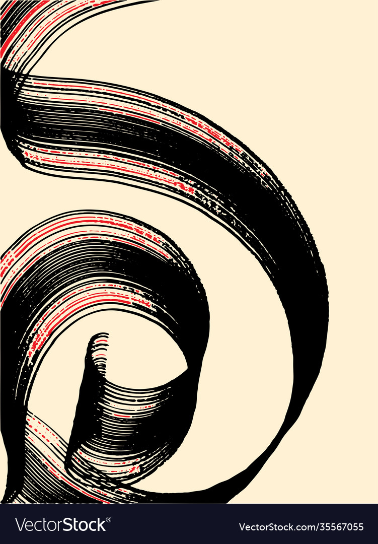 An abstract painting a brushstroke art Royalty Free Vector