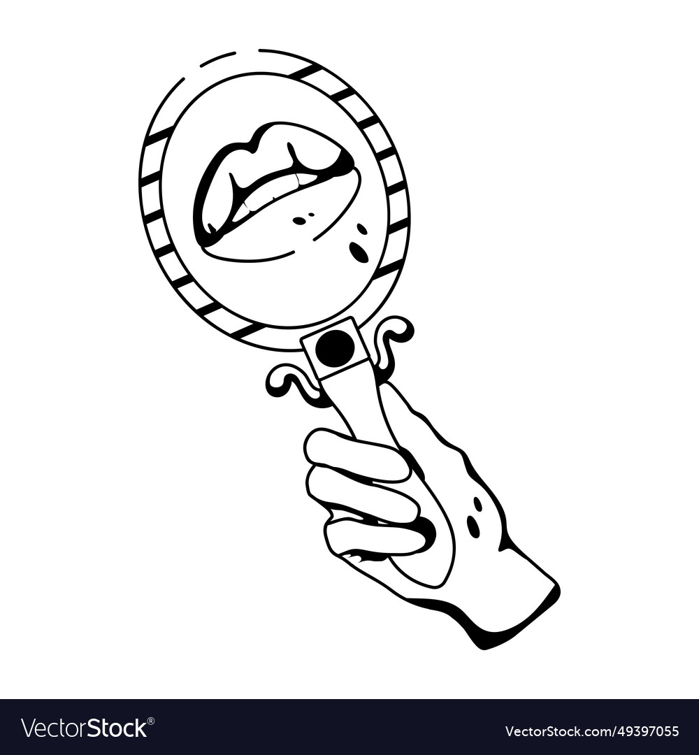 Makeup mirror Royalty Free Vector Image - VectorStock