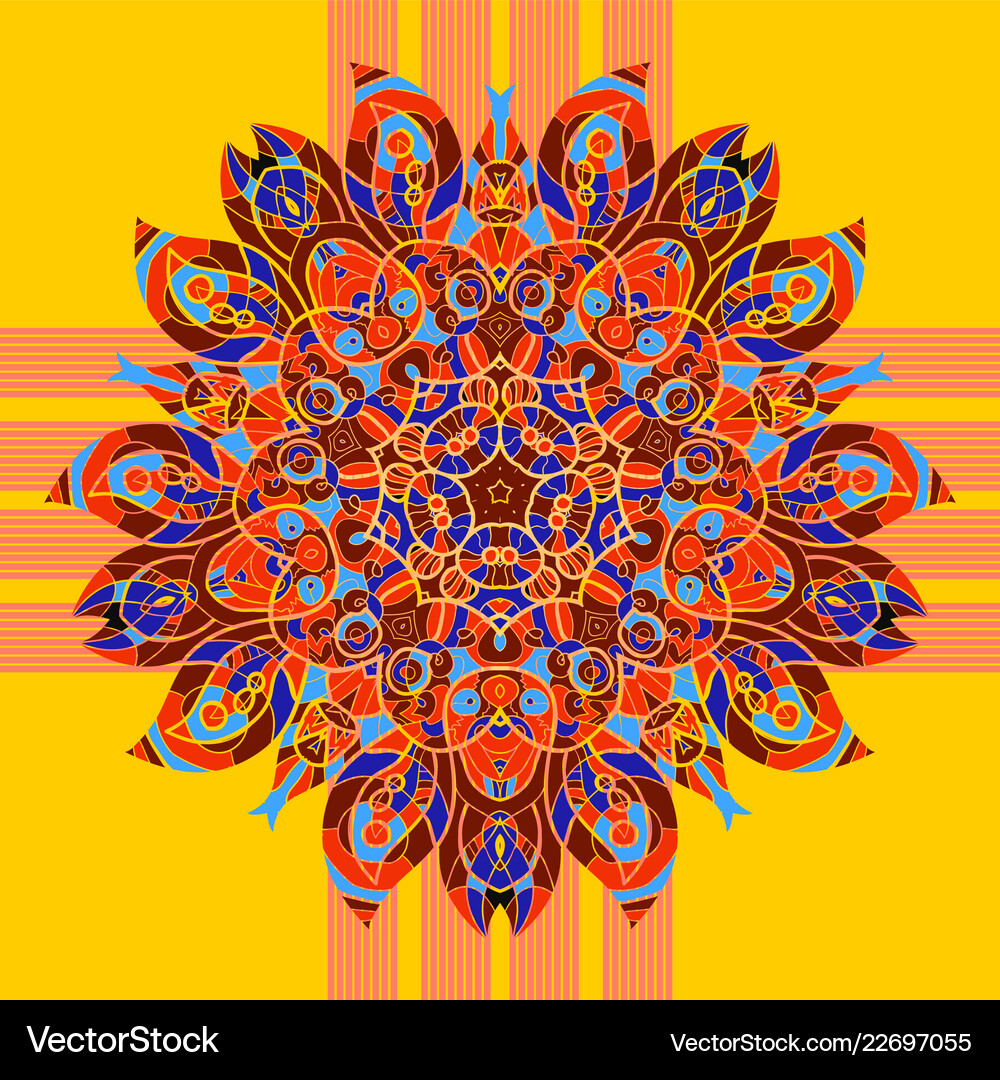 Seamless floral orient pattern in pastel colors Vector Image