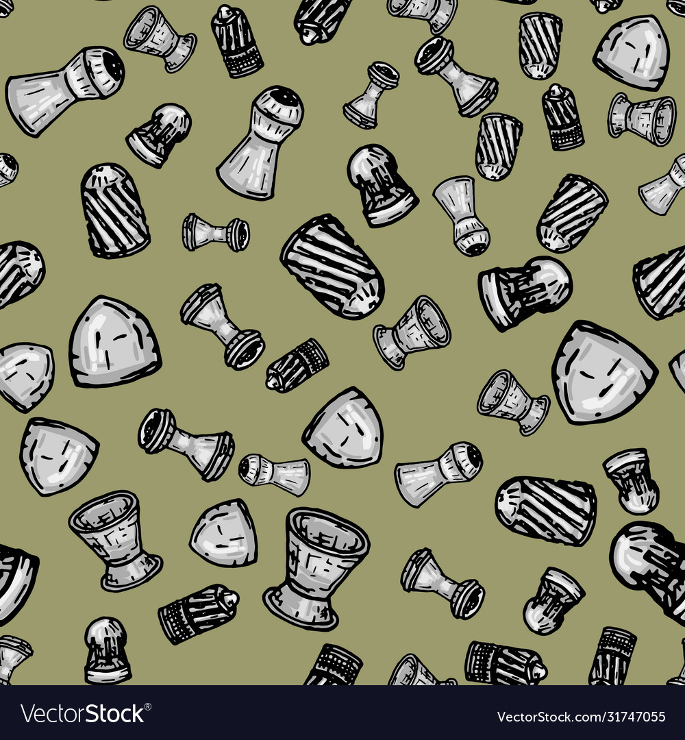 Seamless pattern lead bullets Royalty Free Vector Image