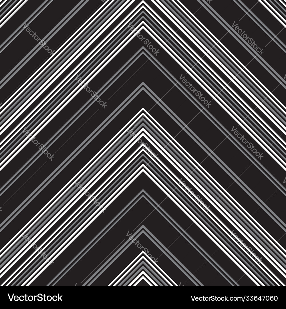 Black and white chevron diagonal stripes seamless Vector Image