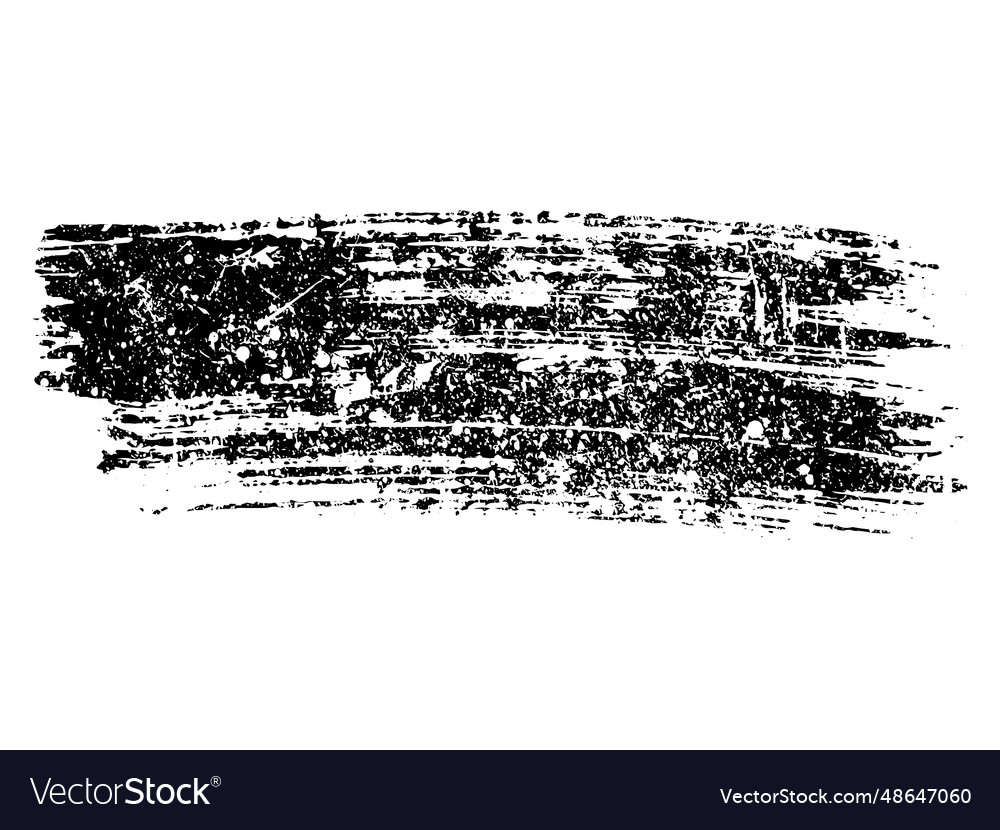 Black paint ink brush stroke brush line Royalty Free Vector