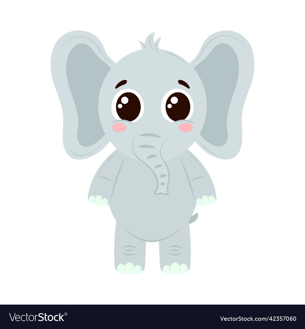 Cute elephant icon Royalty Free Vector Image - VectorStock