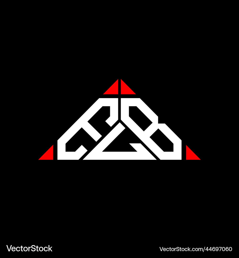 Elb letter logo creative design with graphic Vector Image