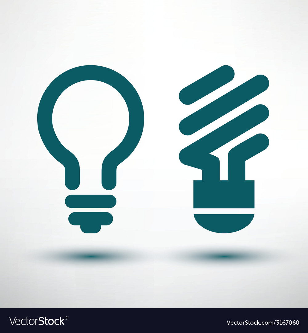 Light bulb icons set Royalty Free Vector Image
