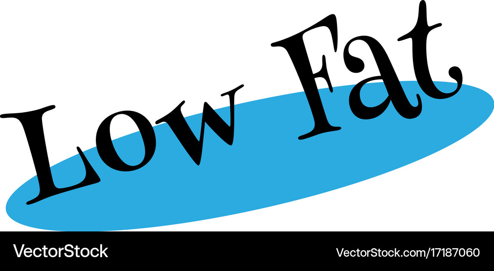 Low fat rubber stamp Royalty Free Vector Image