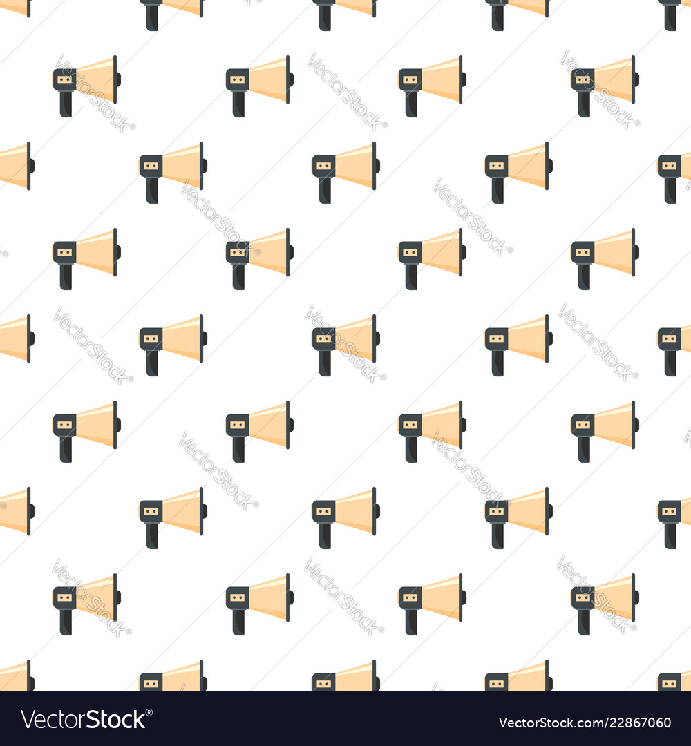 Single megaphone pattern seamless Royalty Free Vector Image