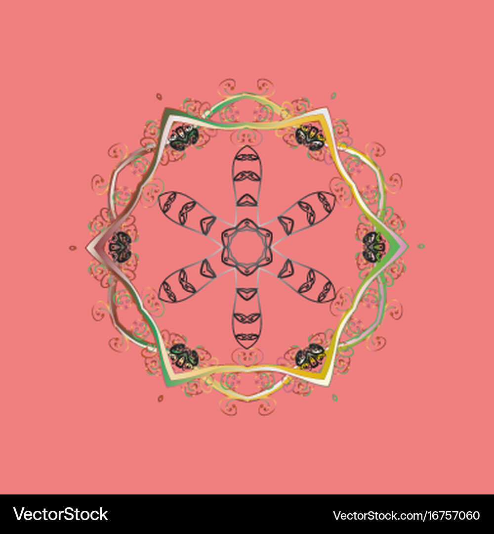 Winter concept flat lay pattern made Royalty Free Vector