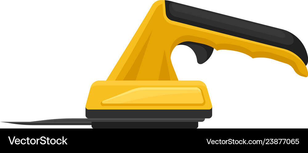 Flat icon of electric sander side view Royalty Free Vector
