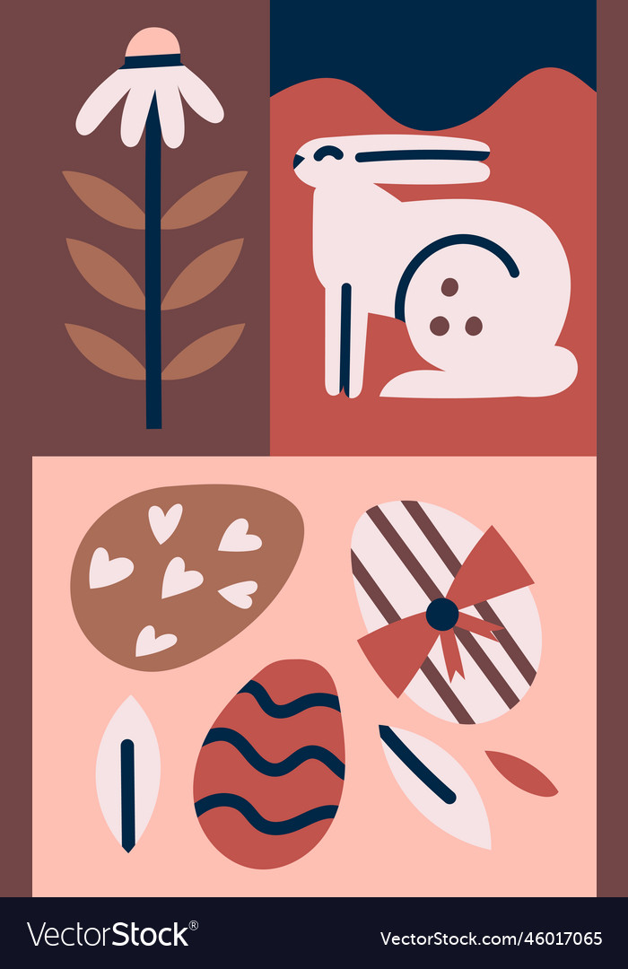 Happy easter concept with Royalty Free Vector Image