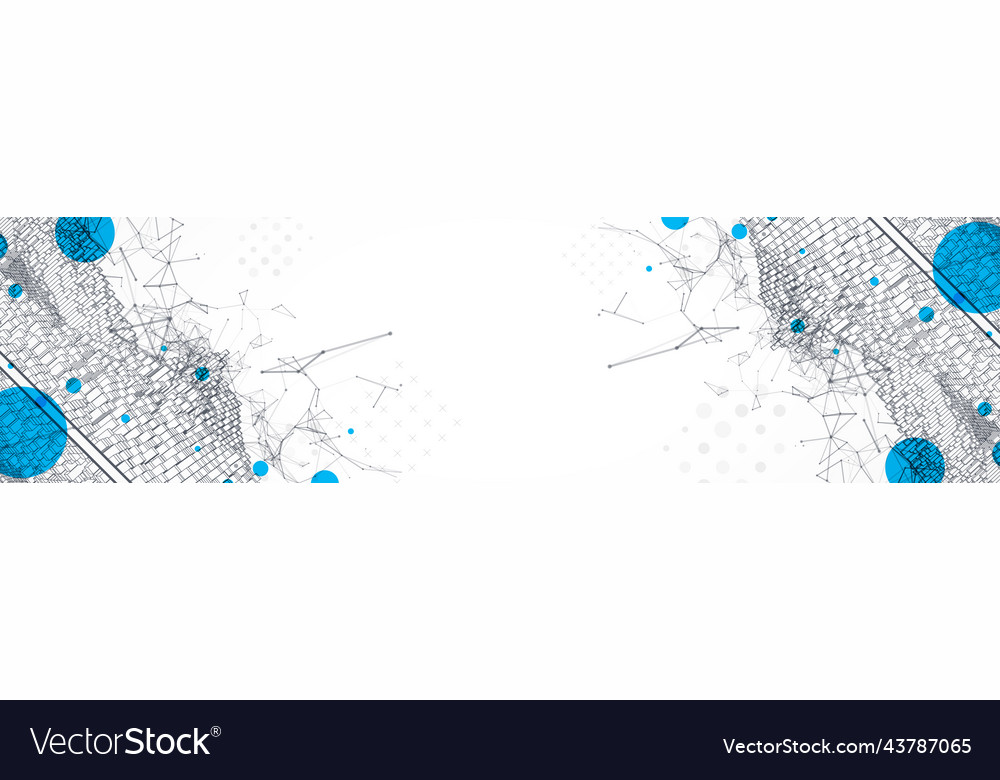 Modern square science or technology elements Vector Image