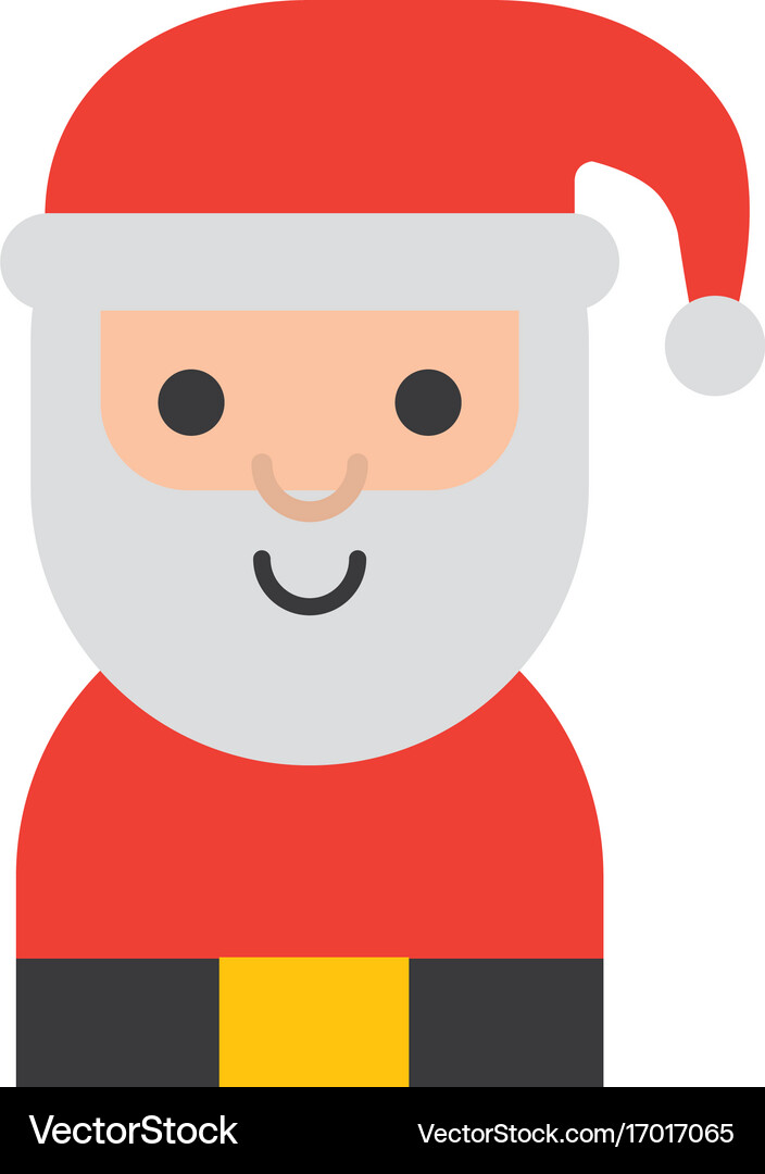 Santa claus avatar character Royalty Free Vector Image