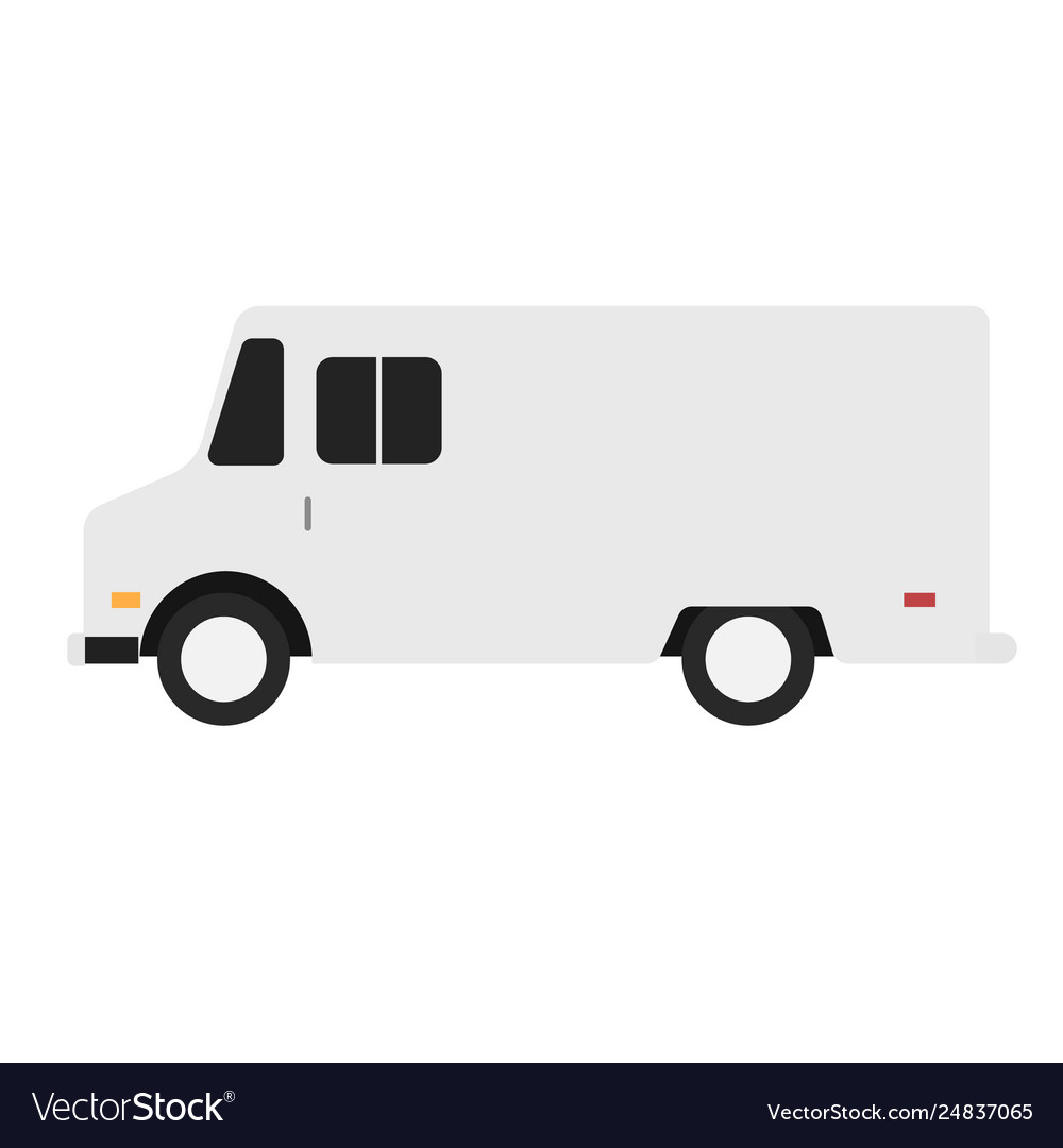 Van flat Royalty Free Vector Image - VectorStock