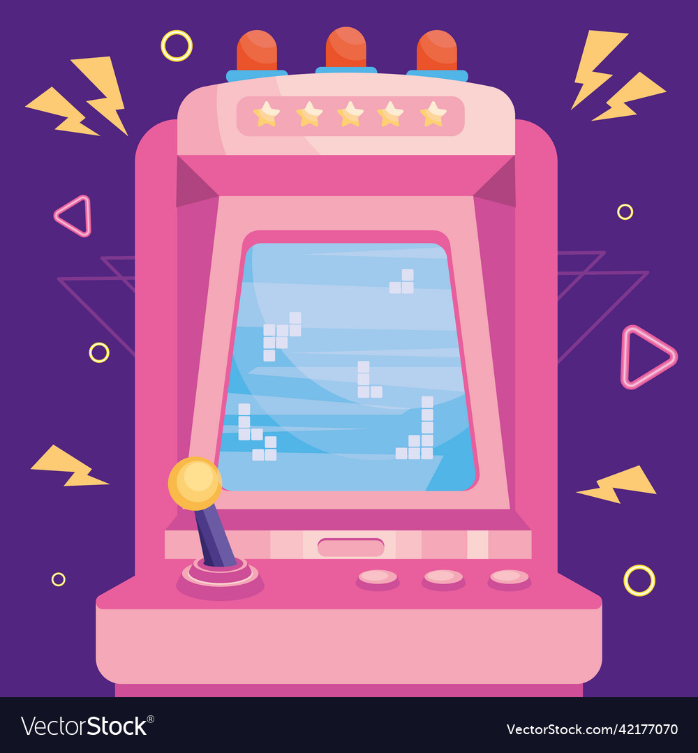 Arcade machine design Royalty Free Vector Image