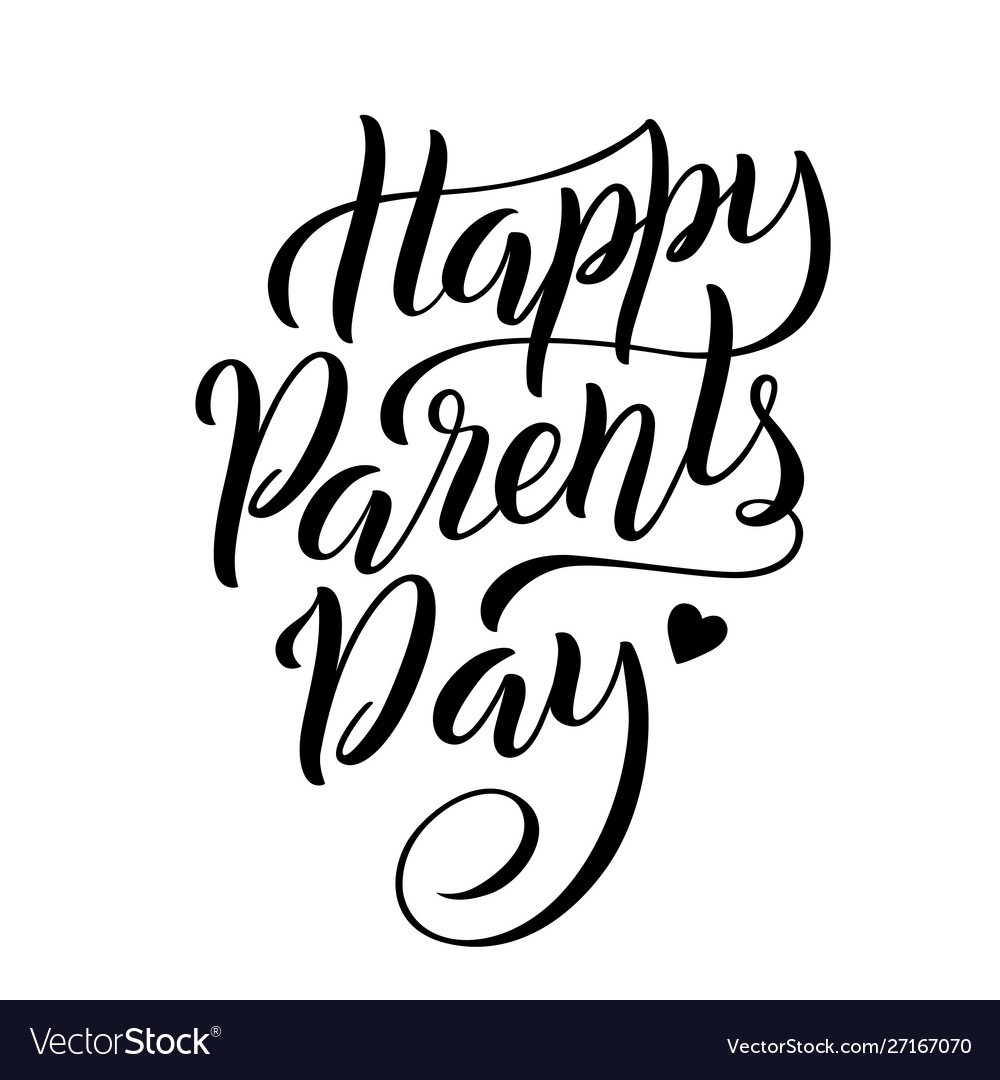 Lettering For Parents Day Greeting Card Royalty Free Vector lettering-for-parents-day-greeting-card-royalty-free-vector