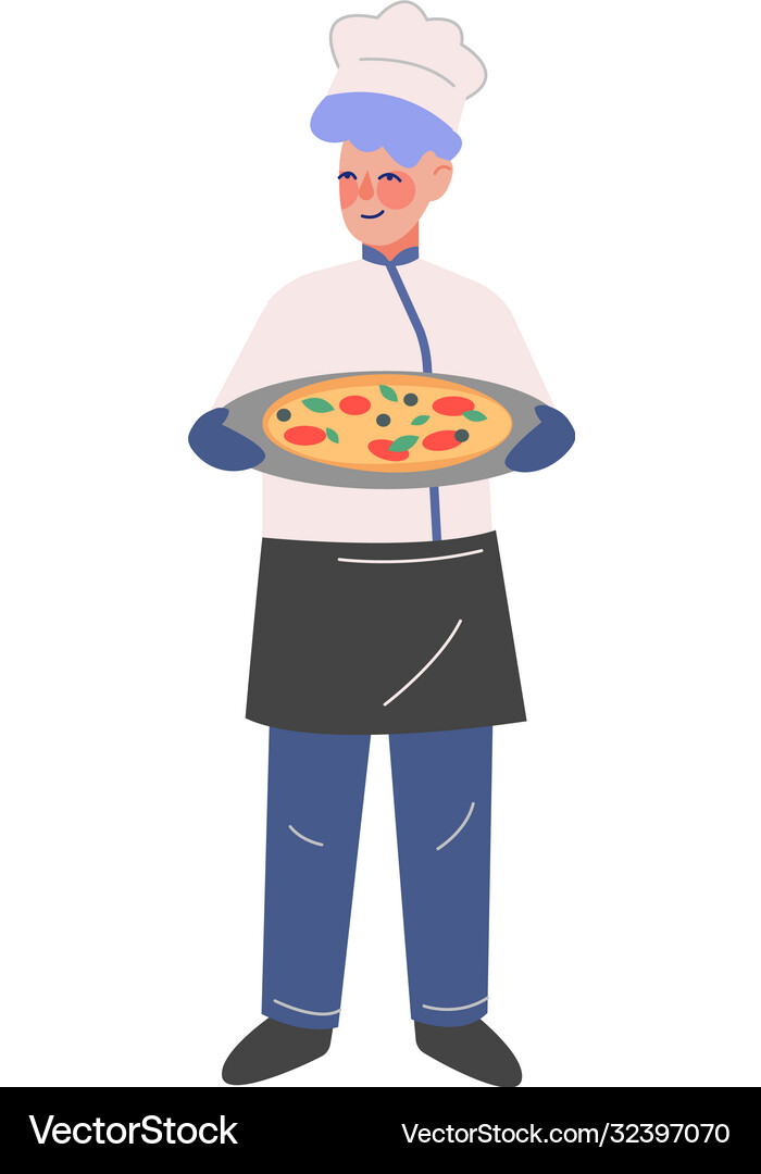 Man professional chef character male baker Vector Image