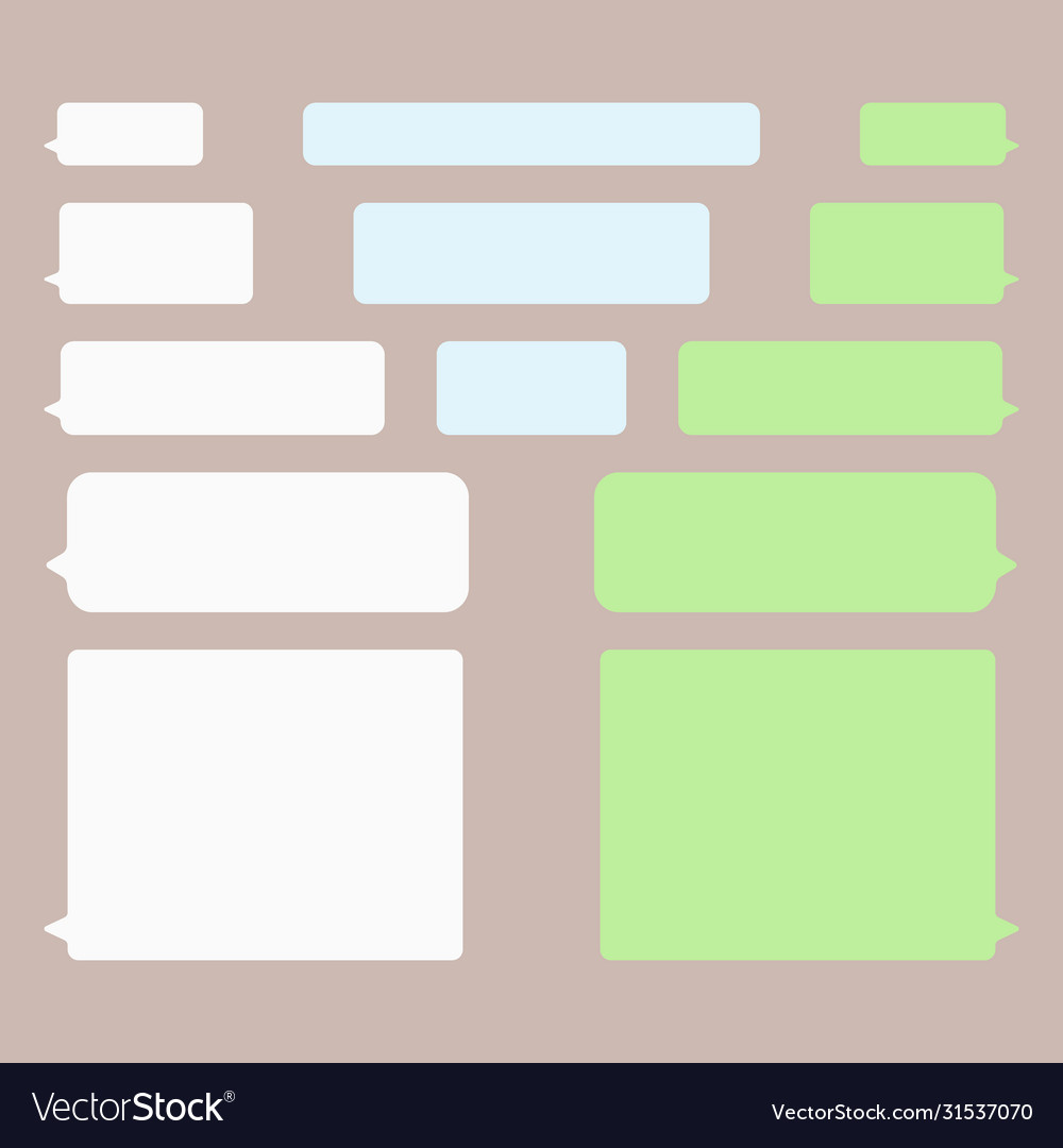 Message bubbles icons for chat imessage bubbles Vector Image Message bubbles icons for chat imessage bubbles Vector Image