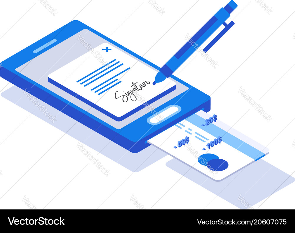 Digital signature creative people collection Vector Image