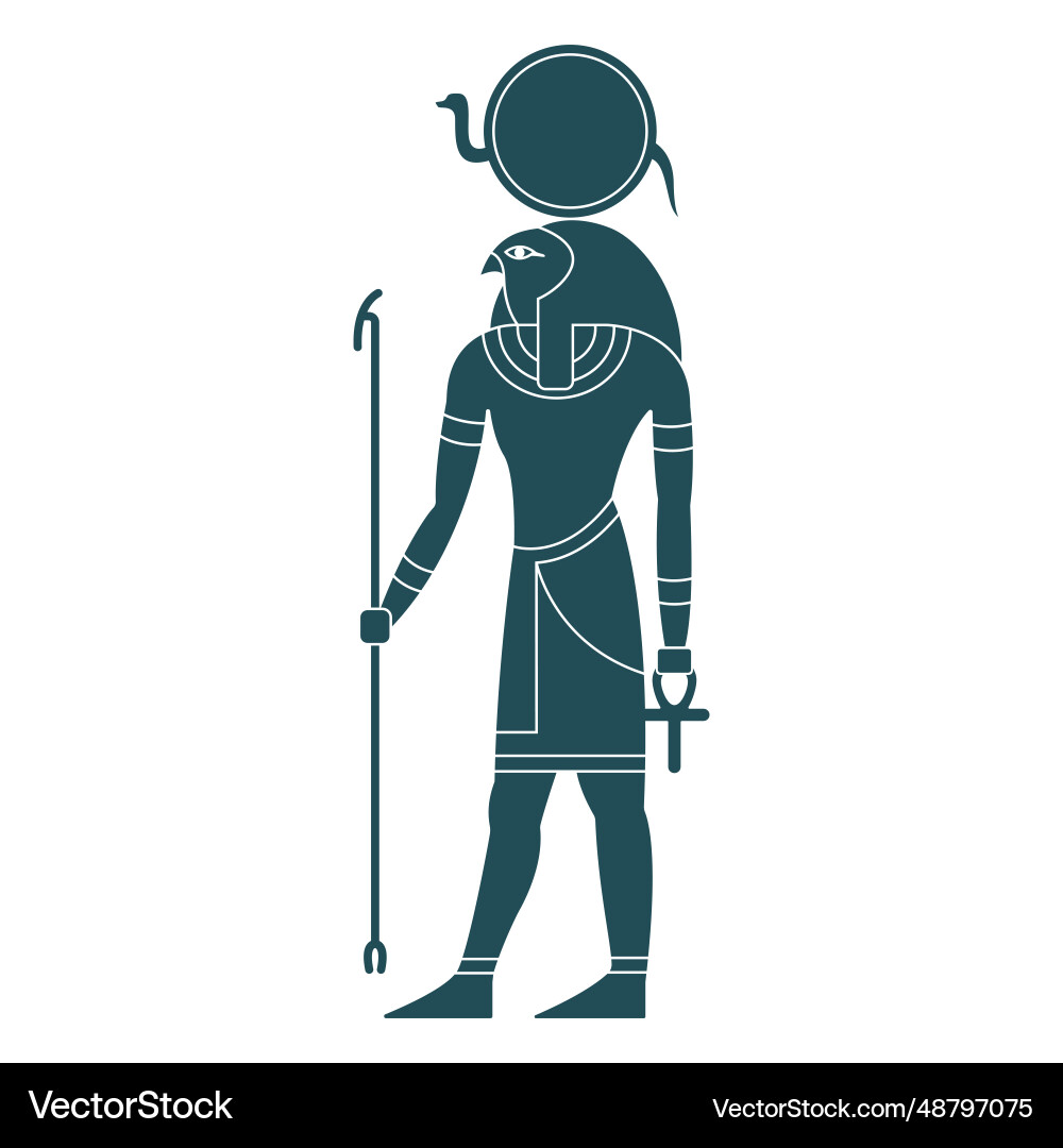 Egyptian gods ra Royalty Free Vector Image - VectorStock
