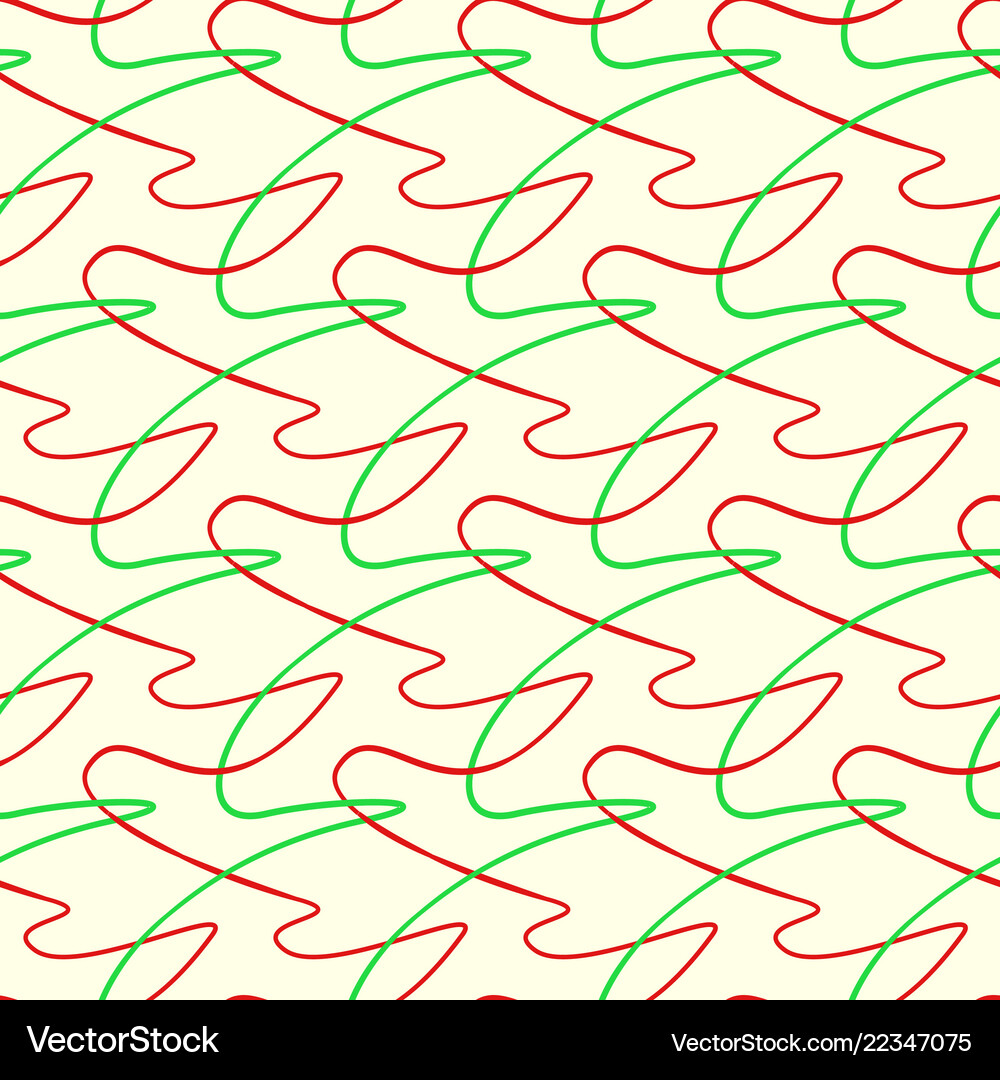 Seamless background of interlacing lines Vector Image