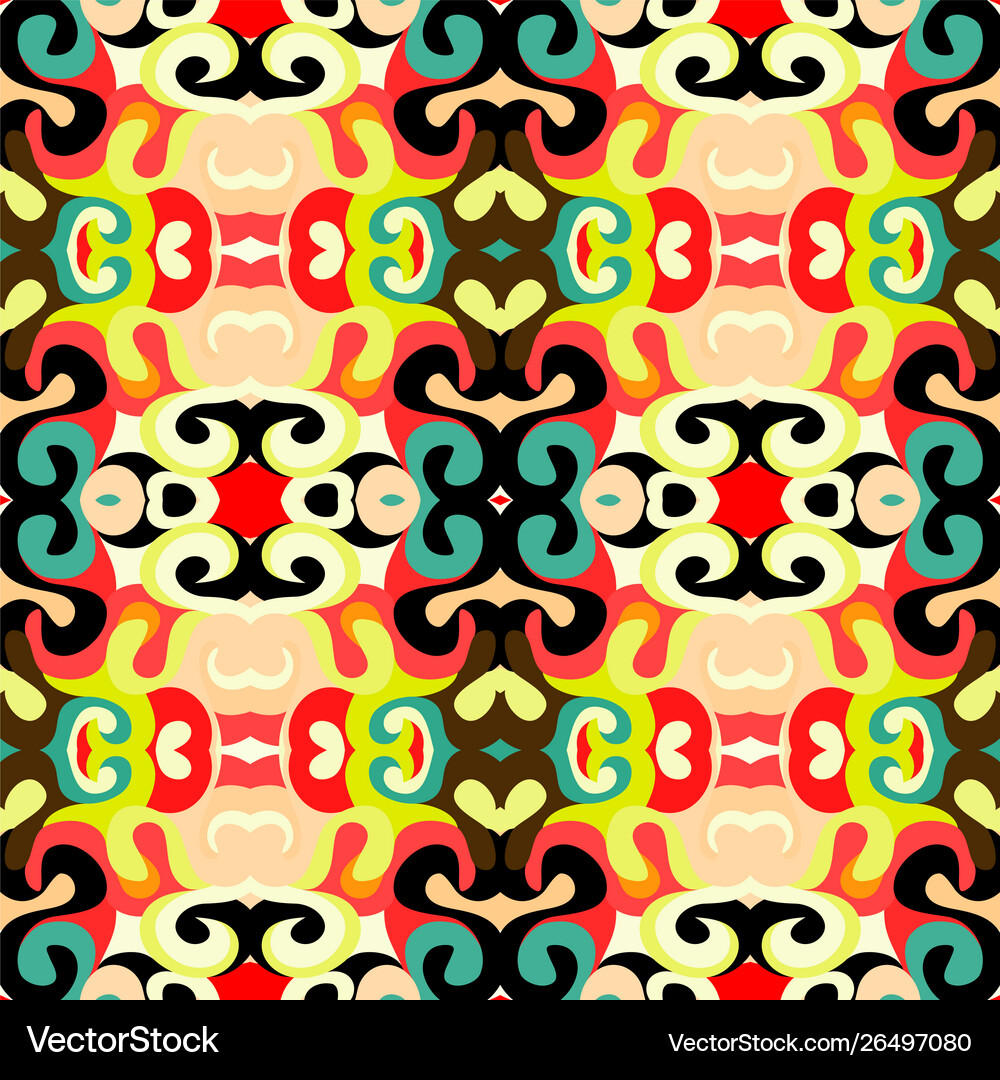 Abstract colored seamless pattern for your design Vector Image