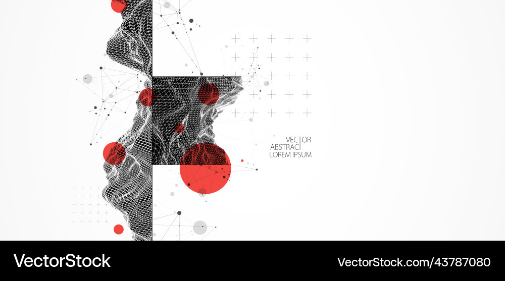 Abstract scientific and technological background Vector Image