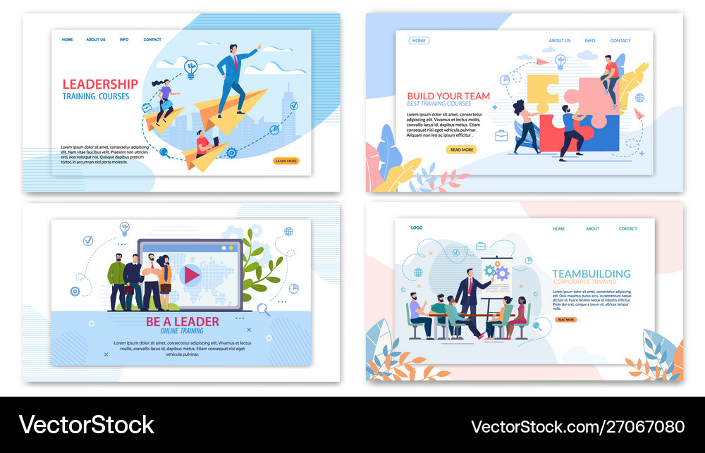 Advertising poster corporate training teambuilding