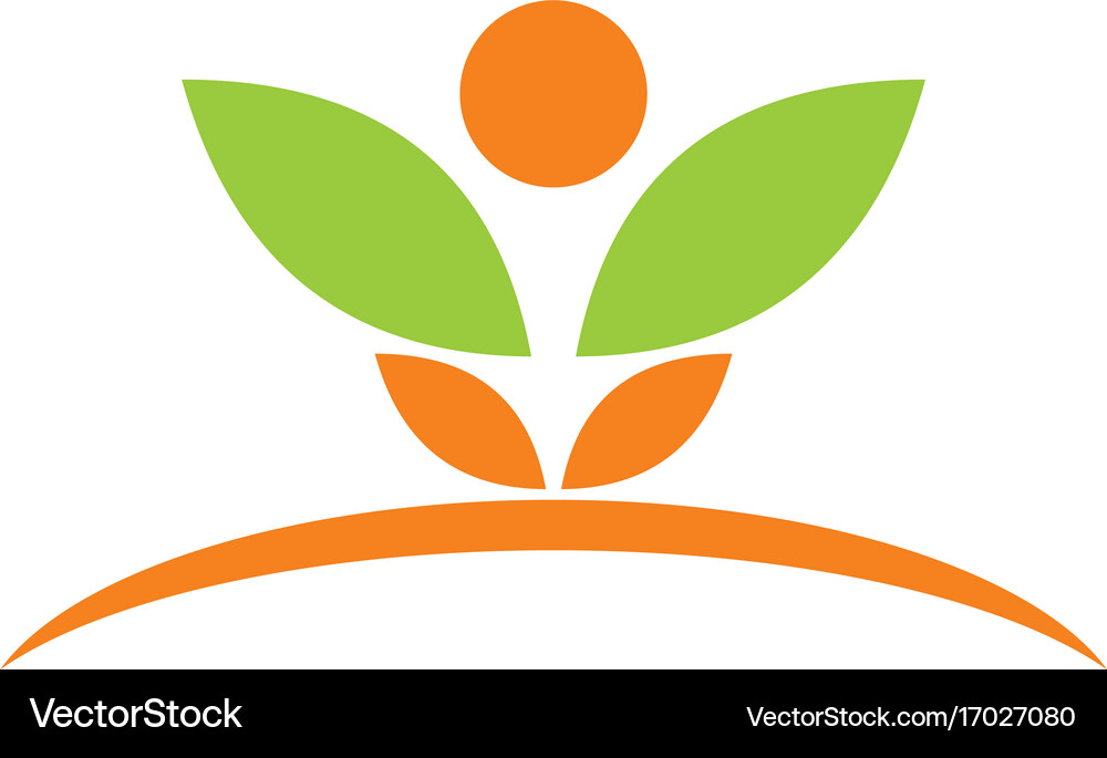 Beauty plant spa leaf logo Royalty Free Vector Image