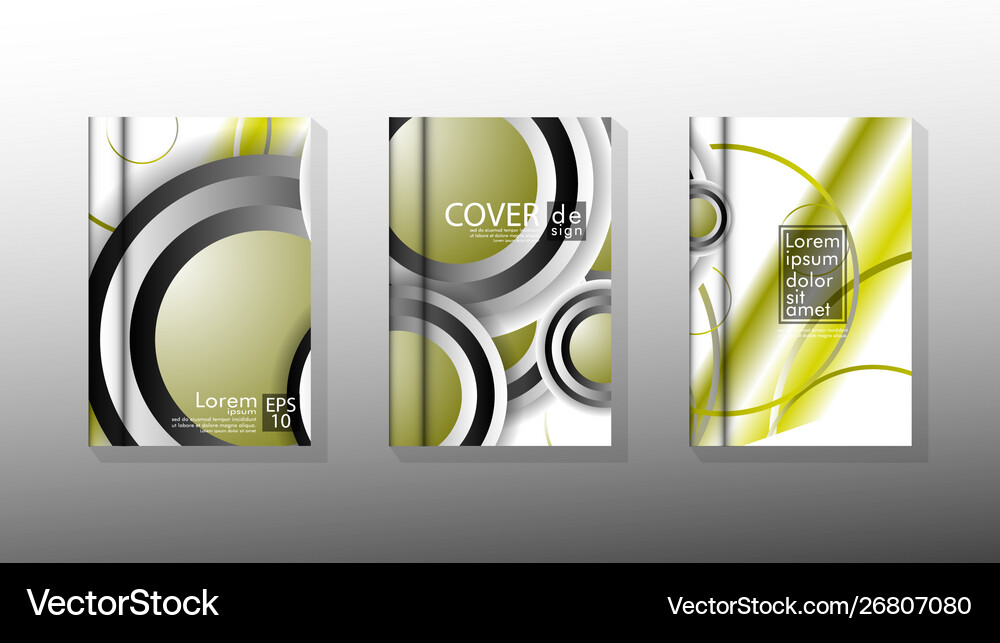 Collection book cover backgrounds eps 10 design Vector Image